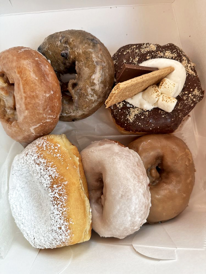Behold, the holy grail of donuts! These glazed beauties are so perfect, they could make Homer Simpson weep with joy.