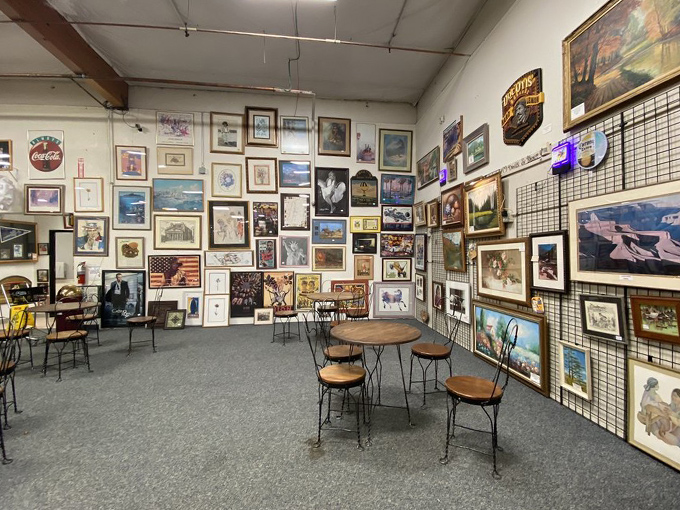 Who needs the Louvre when you've got this art corner? From kitschy to classy, it's a visual buffet that'll satisfy any aesthetic appetite.