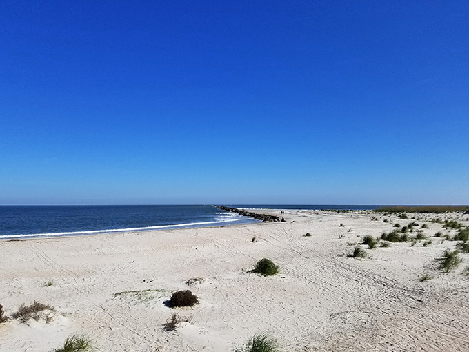 "Sun, sand, and serenity. This beach is so pristine, you'll wonder if you've stumbled onto a private island getaway."