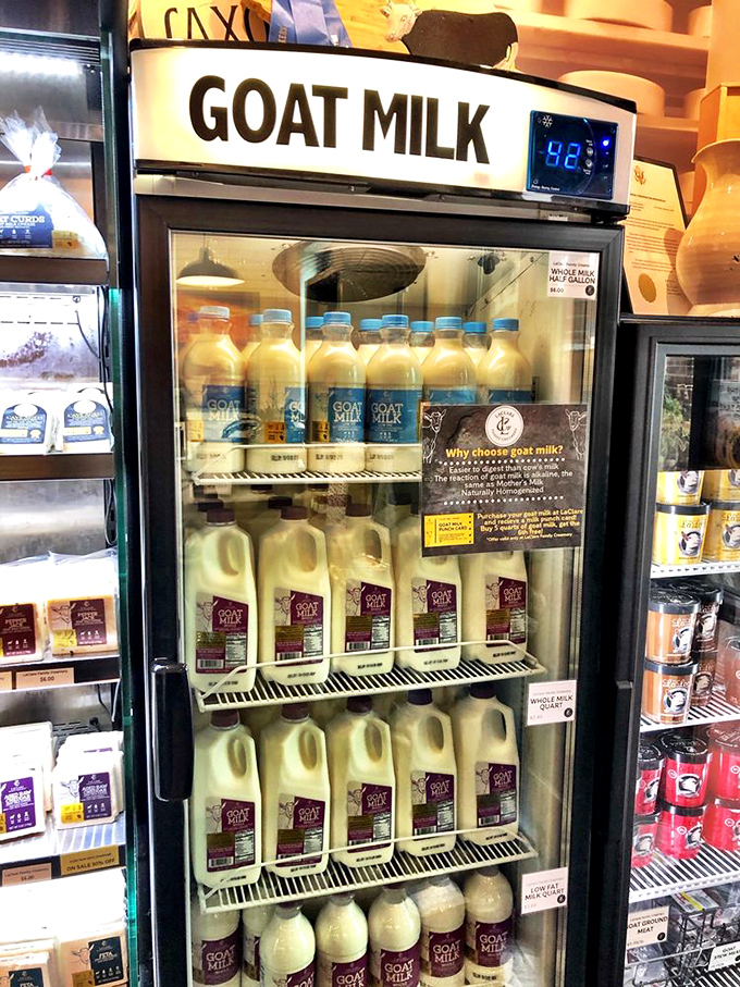 Got milk? LaClare's got goat milk galore! This fridge is stocked with nature's original superfood, no superpowers required (but not ruled out).