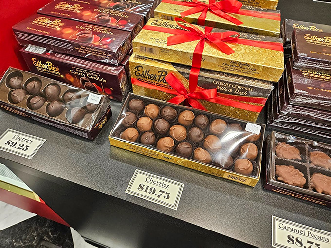 Cherry bomb of flavor! These chocolate-covered cherries are like little flavor grenades, ready to explode with juicy goodness in your mouth.