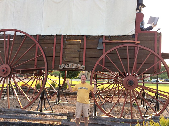 From log cabin to mega-wagon: Lincoln's upward mobility knows no bounds. Who needs Air Force One when you've got this wooden wonder?