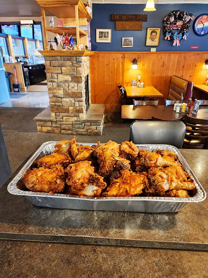 Golden-brown perfection! This chicken isn't just fried, it's a crispy, juicy masterpiece that would make Colonel Sanders weep with joy.