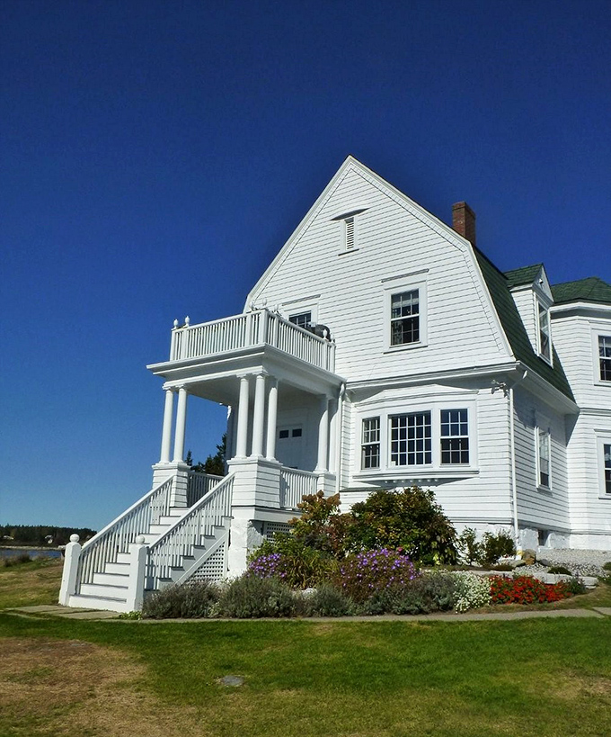 Home sweet lighthouse: The keeper's house stands proudly beside its charge, a testament to the dedication of those who kept the light burning.