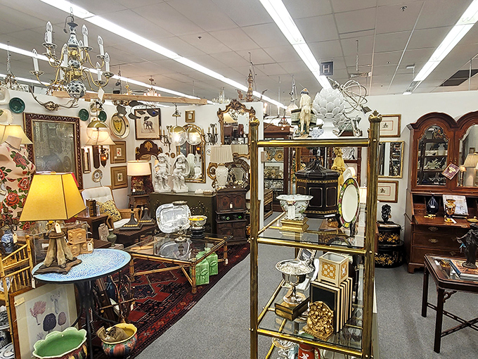 From Victorian elegance to mid-century chic, this furniture display is a crash course in design history. Don Draper would approve!