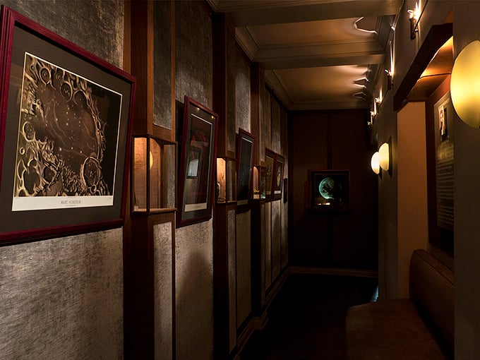 "Down the rabbit hole we go!" This dimly lit corridor promises a parade of peculiarities that would make Alice herself do a double-take.