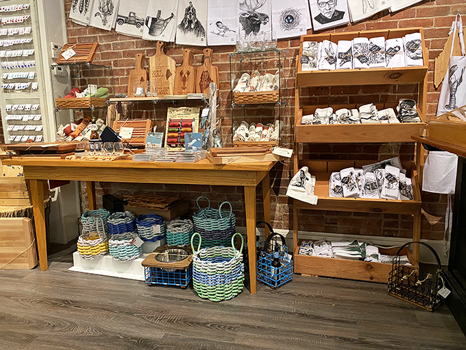 From sea-inspired treasures to woodland wonders, this corner is a microcosm of Maine's artistic soul. Warning: your wallet may develop separation anxiety.