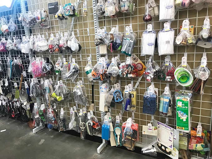 From knick-knacks to paddy whacks, this wall of home essentials is a DIYer's dream come true.