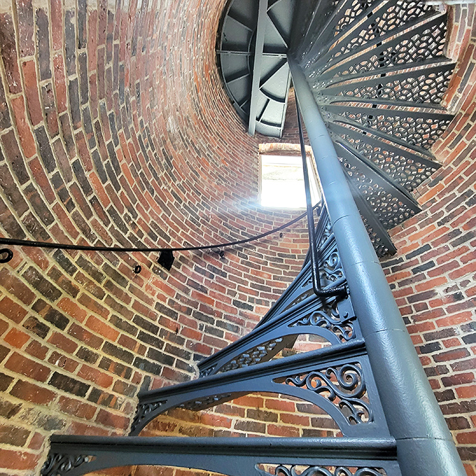 Spiral staircase to heaven? Not quite, but close. This winding wonder leads to views that'll make your Instagram followers green with envy.