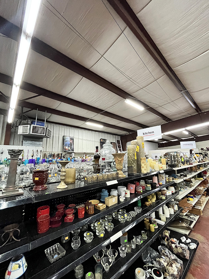 Kitchenware heaven or mad scientist's lab? This aisle of glassware and gadgets has everything you need to whip up culinary magic or recreate scenes from "Honey, I Shrunk the Kids."