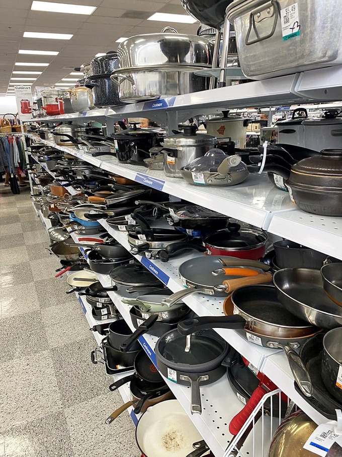 Pots and pans and savings, oh my! This kitchenware section is a culinary dreamland where you can whip up a gourmet meal without cooking up debt.