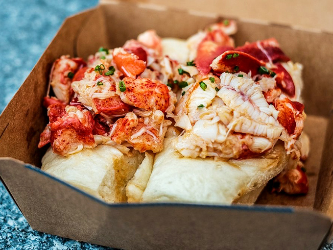 Holy mackerel! This lobster roll isn't just a sandwich, it's a work of art. Butter-soaked perfection that'll make you want to move to Maine.