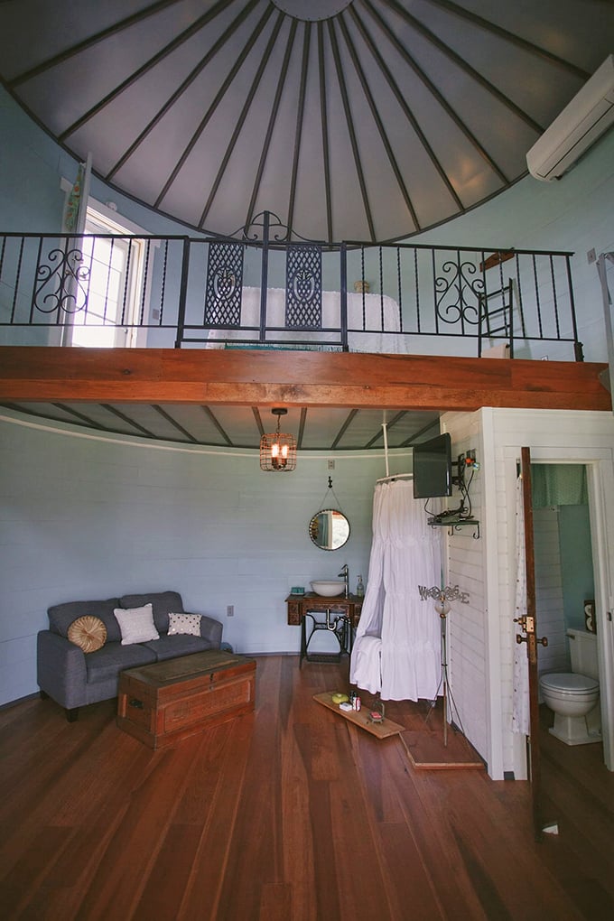 It's like the Guggenheim, but with more charm and less pretension. This lofty interior proves that cylinder living is anything but square.