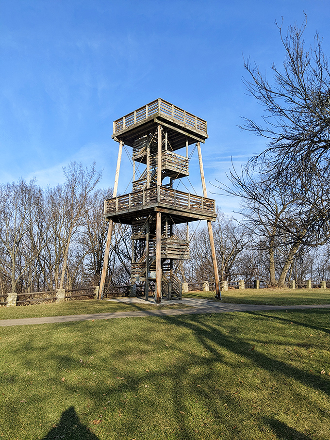 Stairway to heaven? Not quite, but close! This observation tower offers views so breathtaking, you'll forget you climbed all those steps.