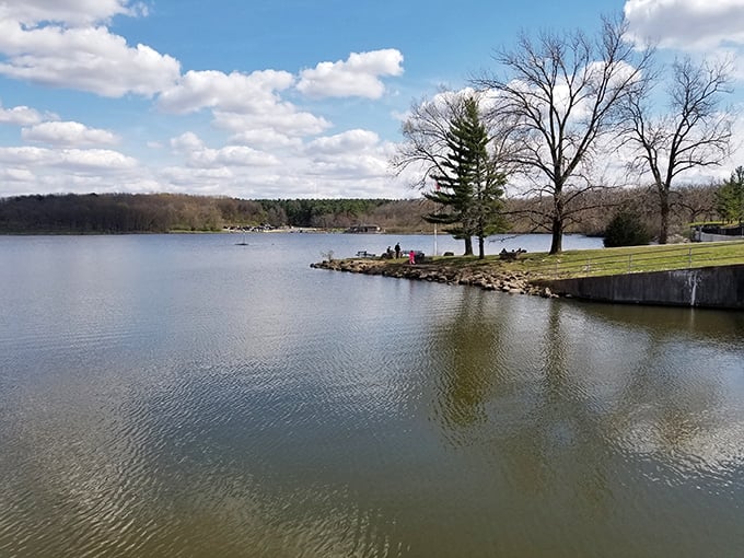 Pierce Lake: Nature's infinity pool. The perfect spot for contemplating life's big questions, like "Should I go for a swim or take a nap?"