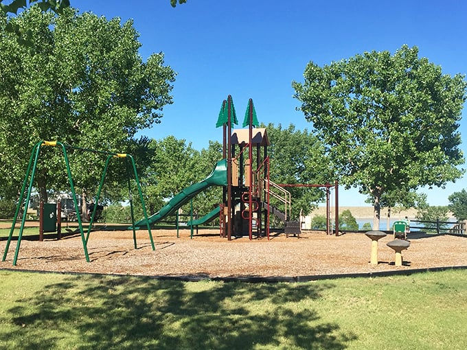 Who says playground equipment can't be art? This colorful jungle gym is like a Picasso painting come to life, just waiting for little Michelangelos to create masterpieces of fun.