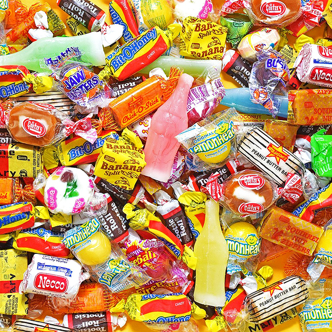 Nostalgia in every wrapper! These retro treats are a time machine for your taste buds, transporting you back to simpler, sweeter times.