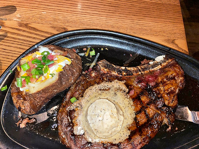 Holy cow! This ribeye's so perfectly charred, it could make a vegetarian question their life choices.