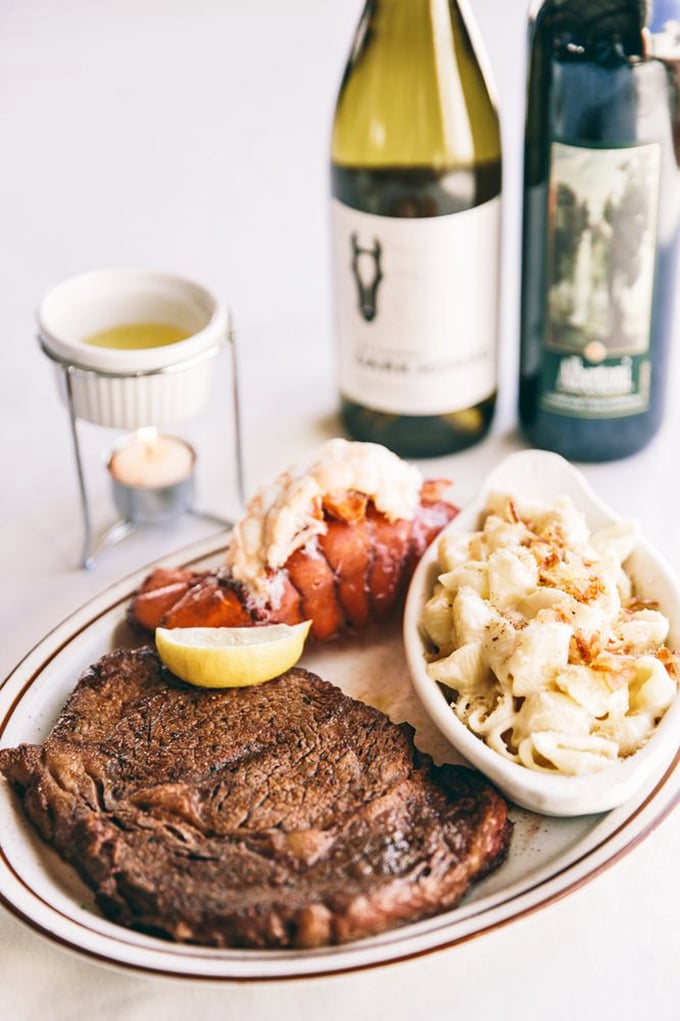 Surf and turf, Fannies-style. This plate is the Avengers of meals &ndash; individually impressive, but unstoppable when assembled.