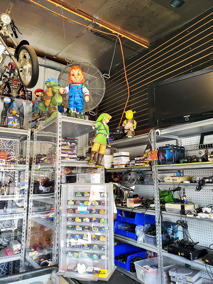 Nostalgia overload! This booth is like a time machine, transporting you back to Saturday morning cartoons and epic gaming sessions.