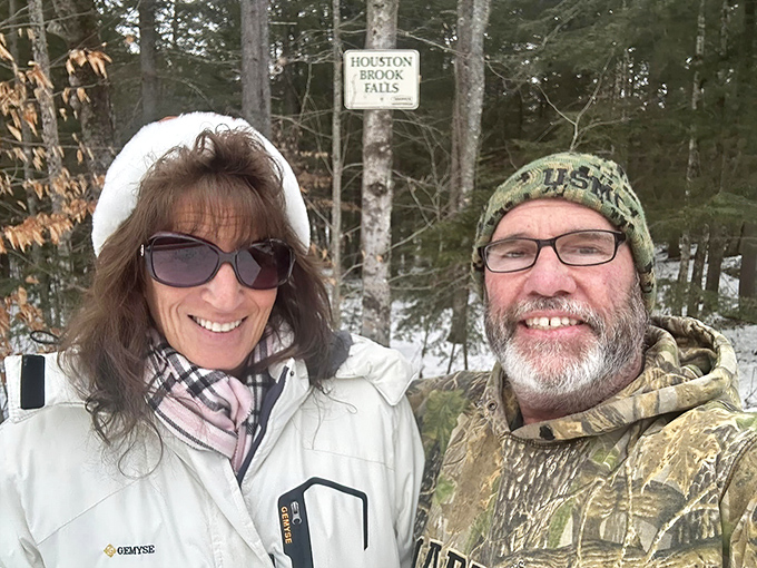 Smile for Mother Nature's camera! These happy hikers look like they've just discovered the fountain of youth.