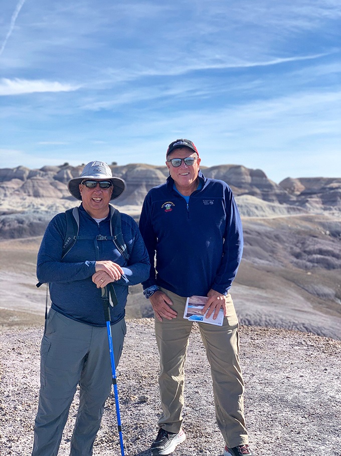 Intrepid explorers or time travelers? These folks look ready to uncover secrets older than Betty White's first TV appearance.