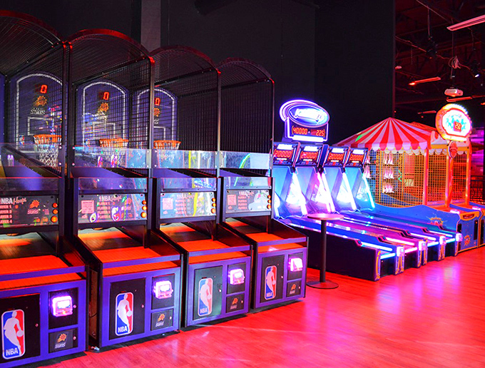 Flashing lights, pinging bells, and the sweet smell of victory &ndash; or is that popcorn? This arcade is where quarters go to live their best lives and adults rediscover their inner child.