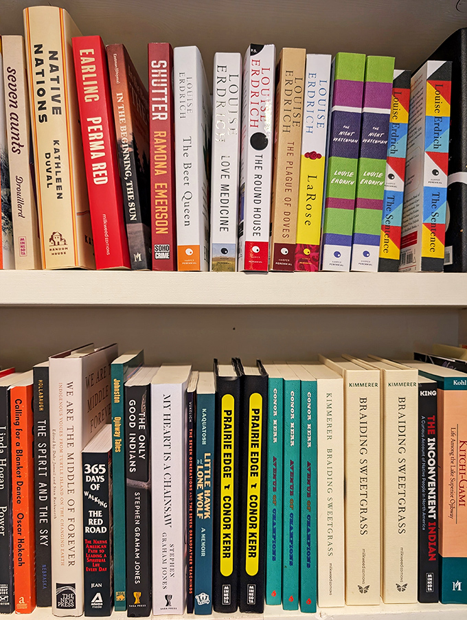 From "Native Nations" to "Prairie Home Companion," these shelves are a crash course in Midwest culture. No pop quiz, we promise!