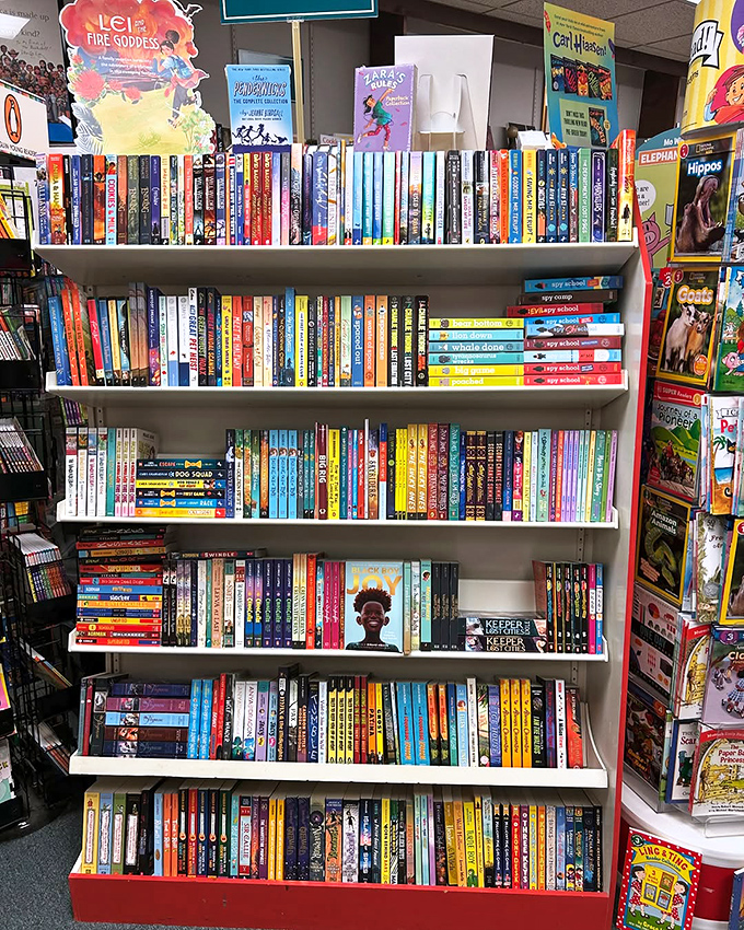 Kid lit heaven! This colorful cornucopia of children's books could turn even the most stubborn screen-addict into a budding bookworm.