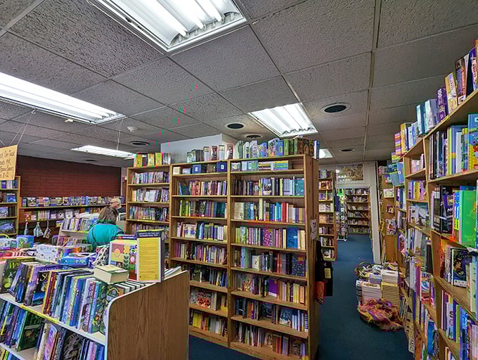 "I'm not lost, I'm exploring!" might become your mantra in this maze of floor-to-ceiling bookshelves. Bring breadcrumbs, just in case.