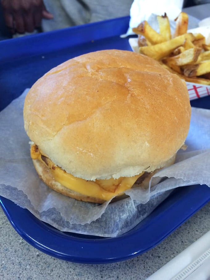 Behold, the cheeseburger of your dreams! Golden, gooey, and nestled in a pillowy bun &ndash; it's love at first bite.