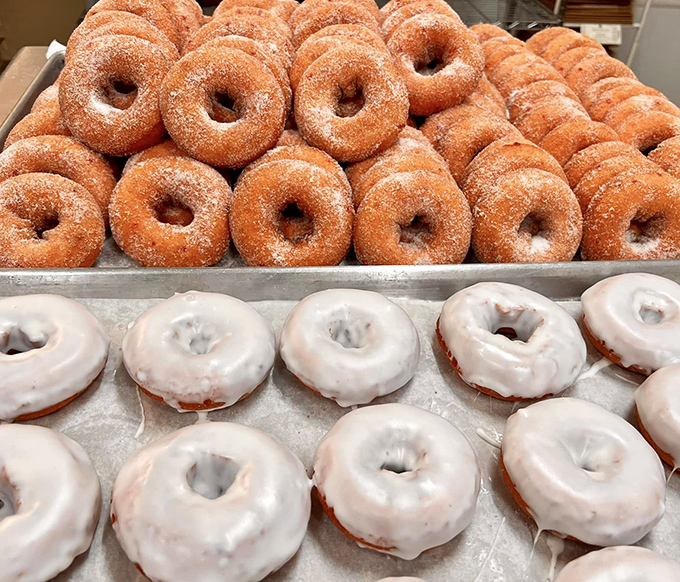 Holy hole-y delights! These cherry donuts are the rings of power in the Lord of the Treats trilogy &ndash; one bite to rule them all.