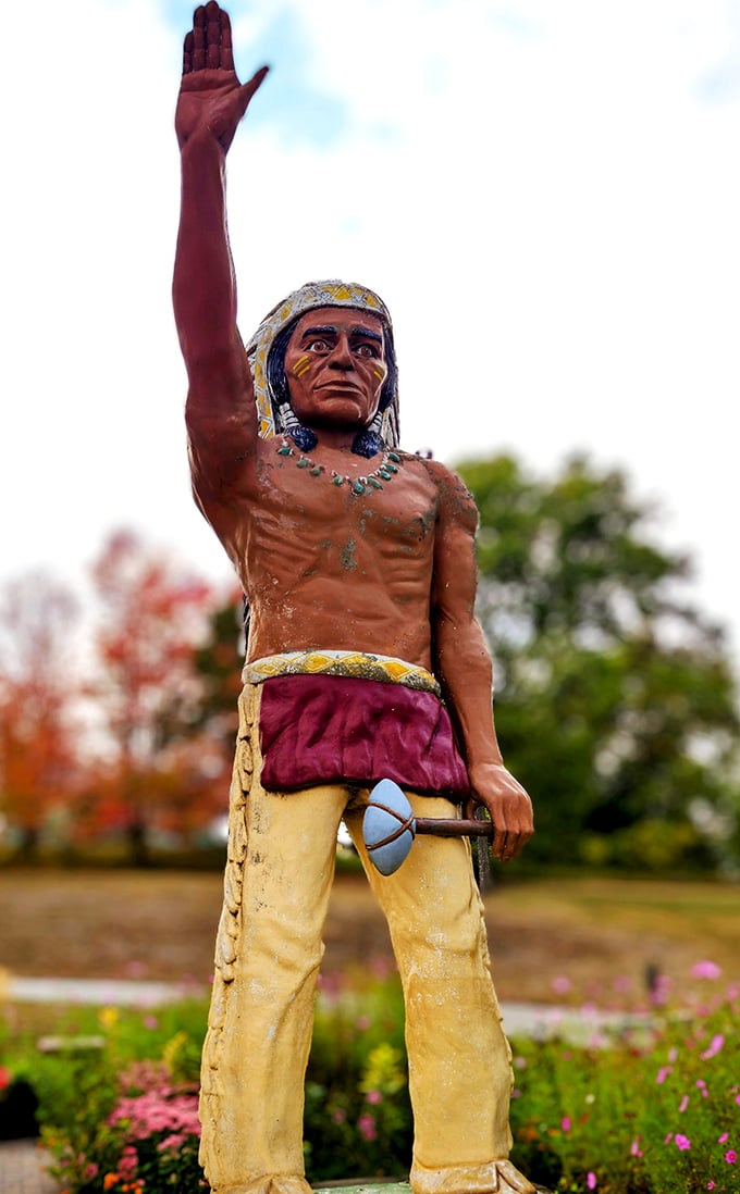 Up close and personal with the chief. His stoic expression suggests he's seen it all &ndash; including countless selfie attempts.