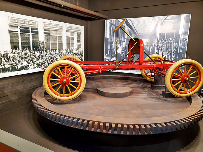 From horse-drawn to horsepower! This exhibit takes you on a ride through automotive history. Just resist the urge to honk the horn.