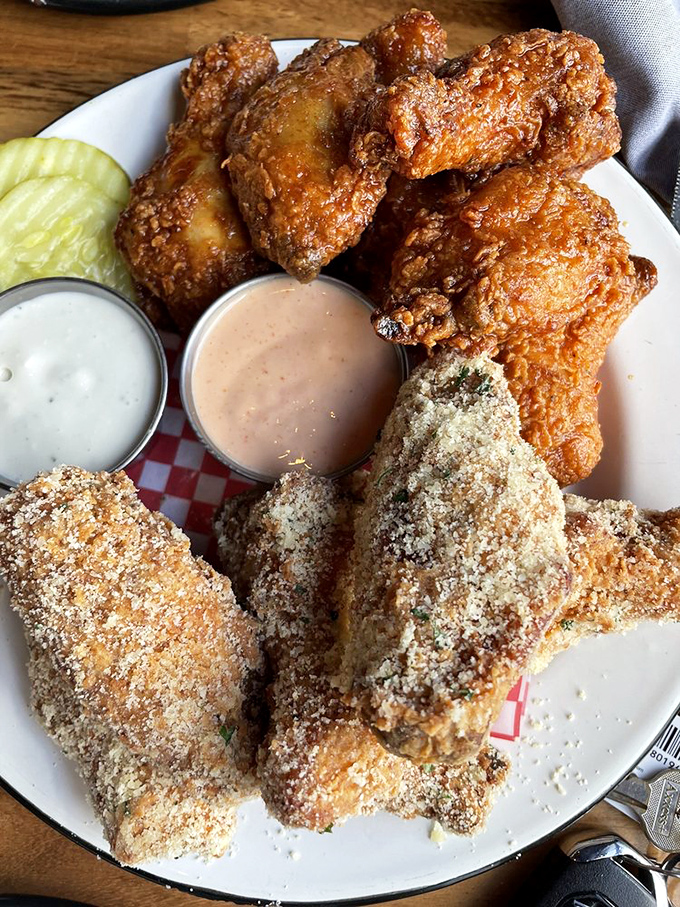 Holy crispy goodness, Batman! These golden-brown beauties are crunchier than stepping on autumn leaves. Dip 'em in that sauce for maximum flavor impact.