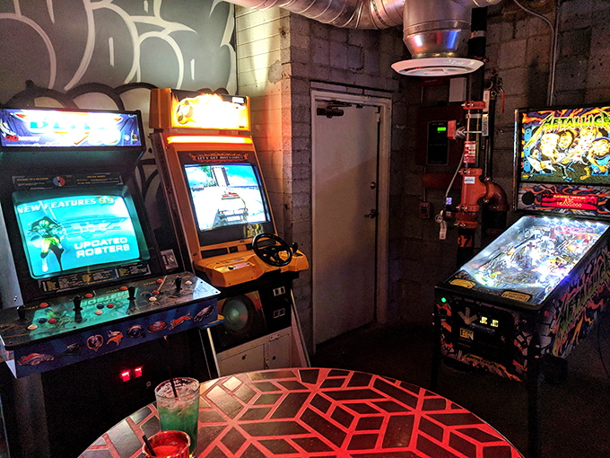 Ah, the sweet siren song of bleeps and bloops! These arcade cabinets are like a box of chocolates - you never know which game you're gonna get.