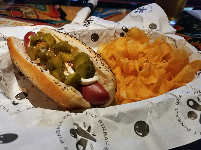 Behold the LITT Dog! It's not just a hot dog; it's a handheld flavor explosion that'll make your taste buds do a happy dance.
