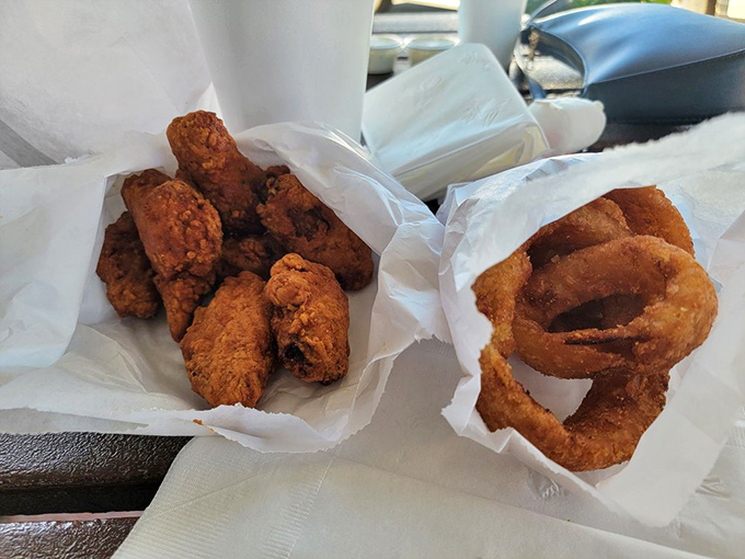 Holy hot wings, Batman! These crispy inferno wings aren't just spicy; they're a dare wrapped in a challenge, served with a side of bravery.