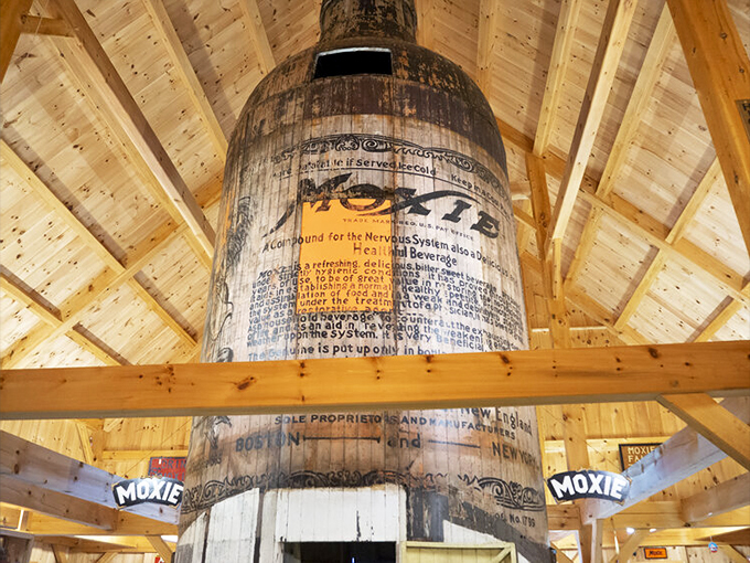 Holy cow! That's one giant Moxie bottle. Looks like Maine's favorite soda was compensating for something back in the day.
