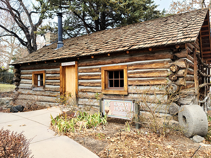 Log cabins: not just for Lincoln anymore! This rustic retreat might make you wonder if you've stumbled onto the set of "Little House on the Prairie" &ndash; but it's all real, folks.