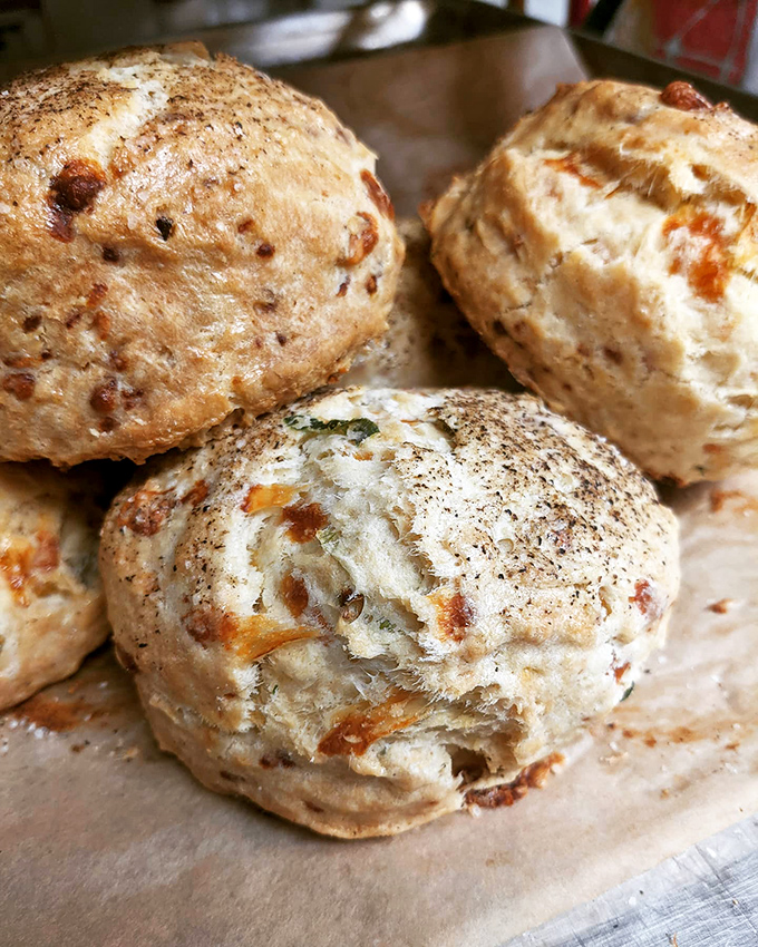 These aren't your average scones – they're flavor bombs waiting to explode! Packed with goodies, they're the perfect partner for your morning joe.