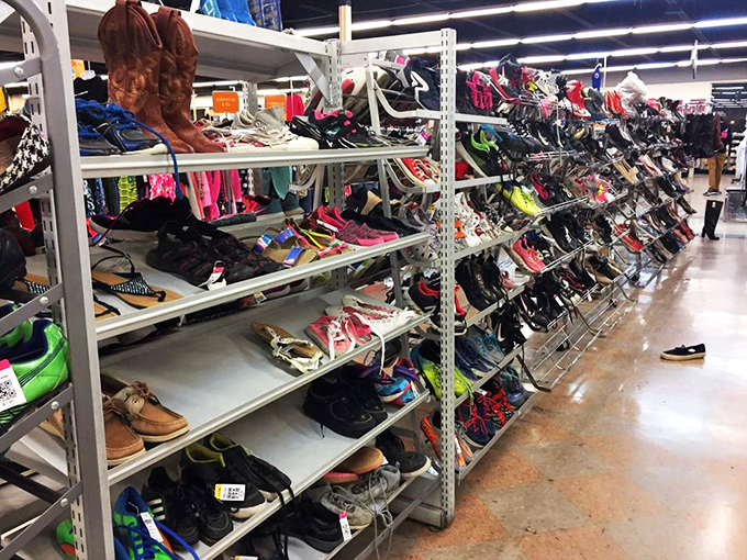 If Imelda Marcos had a garage sale, it might look something like this. From stilettos to sneakers, there's a sole mate for everyone here.