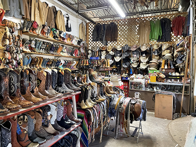 Cowboy heaven or fashion frontier? This boot bonanza could outfit the entire cast of "Yellowstone" and still have leftovers for line dancing night.