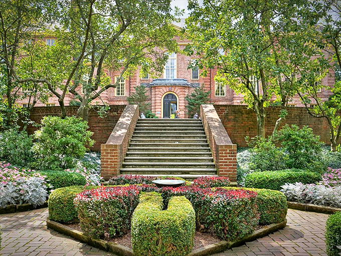 Stairway to heaven? More like stairway to historical elegance. Mind that first step, it's a doozy!