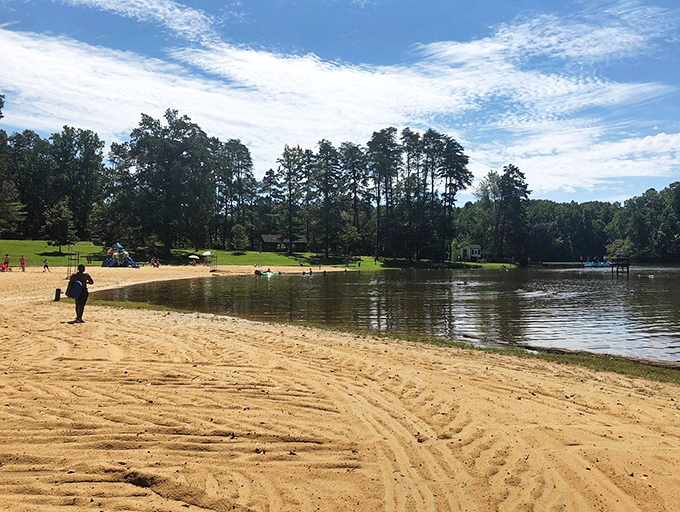 Beach day in the heart of Virginia? You bet! Who needs saltwater when you've got this freshwater oasis?
