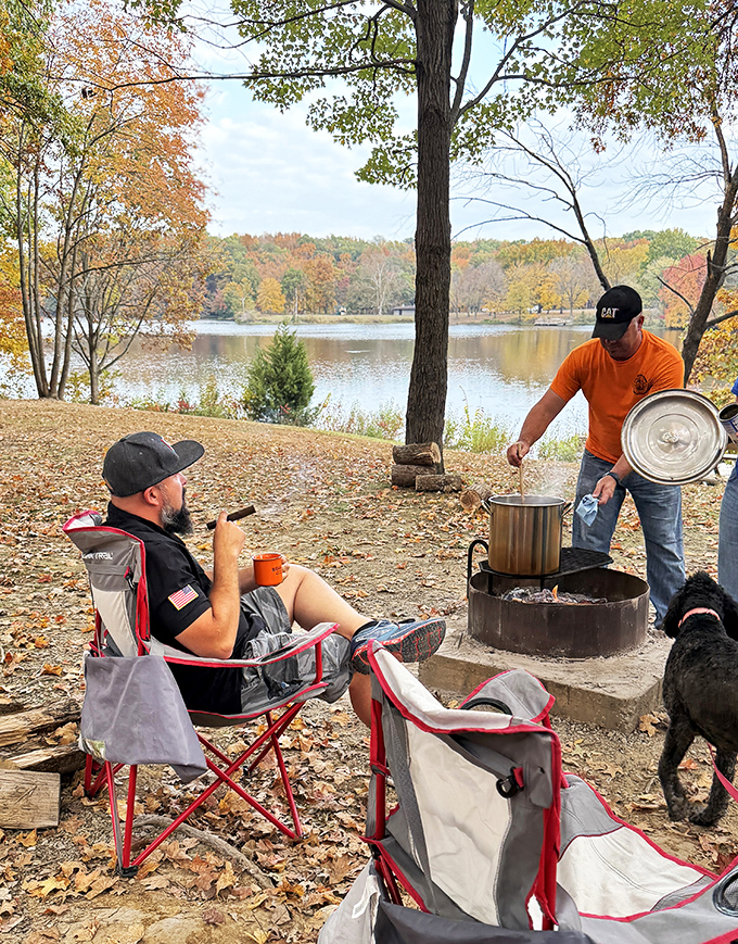 Campfire chronicles: Where ghost stories meet gourmet s'mores. It's like "Survivor" meets "Top Chef," but with less drama and more marshmallows.