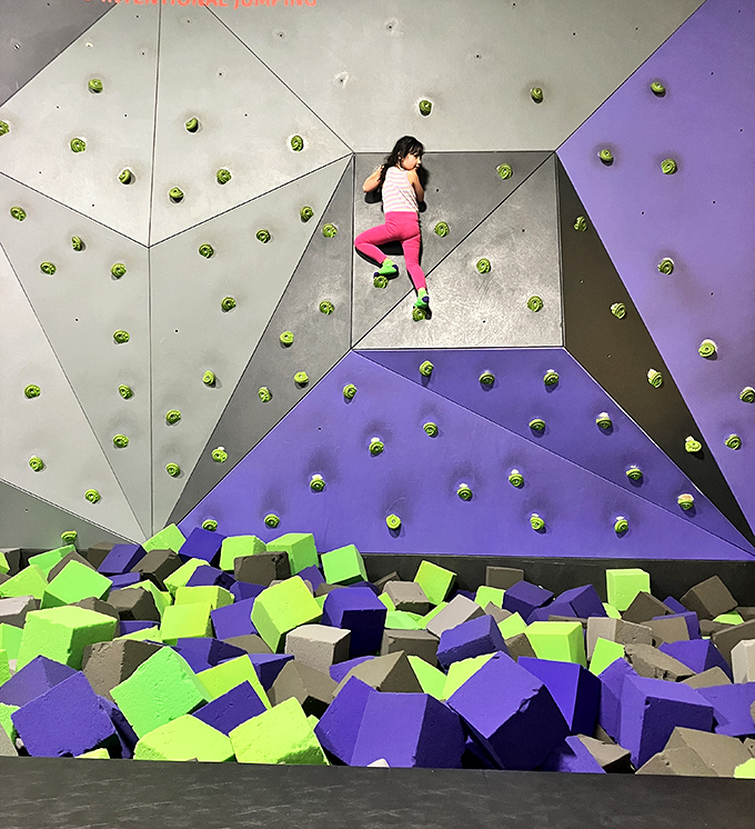 Scaling new heights has never been so colorful. It's like someone bedazzled a mountain and invited you to climb it.