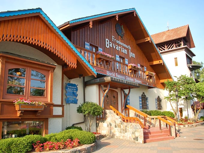 Lederhosen optional, appetite required! Bavarian Inn's gingerbread trim and European flair transport you faster than you can say "Gesundheit!"