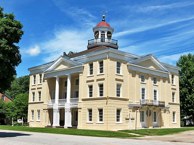 Bishop Hill's Colony Church: Simplicity never looked so good! It's like Sweden and the prairie had an architectural love child.