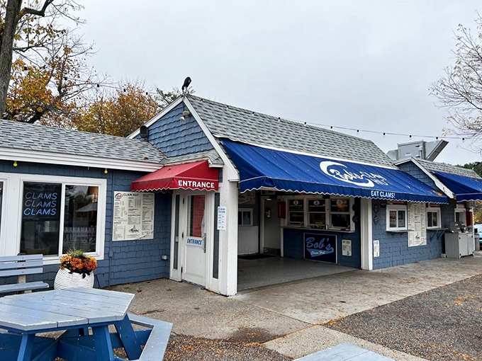 Bob's Clam Hut: Where clams go to fulfill their crispy destiny. This Kittery landmark has been frying up happiness since 1956.